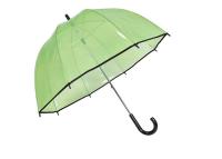 China Automatic POE Transparent Promotional Umbrella 23 inch 8K Metal Frame Advertising Border Piping Edge for sale