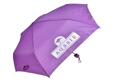 China Custom 3 Fold Golf Umbrella 21 Inch 8K Metal Frame Promotional Umbrella with 190T Pongee Fabric for sale