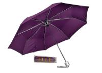 China Custom 3 Fold Golf Umbrella 21 Inch 8K Metal Frame Promotional Umbrella with 190T Pongee Fabric for sale