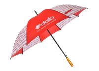 China 30 Inch 8K Double U Ribs Metal Frame Promotional Golf Umbrella 130cm Canopy Custom Logo for sale