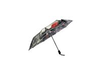 China 21-Inch Anti UV Foldable Umbrella with Windproof Design & Heat Transfer Printing - 8 Panel Construction for sale