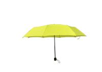 China Yellow Ladies Self Folding Umbrella 21 Inch 8 Panels Manual Open Close Windproof for sale