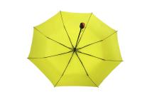 China Yellow Ladies Self Folding Umbrella 21 Inch 8 Panels Manual Open Close Windproof for sale