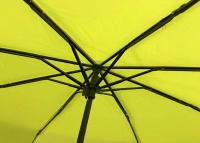 China Yellow Ladies Self Folding Umbrella 21 Inch 8 Panels Manual Open Close Windproof for sale