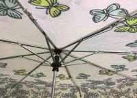 China 21 Inch 8-Rib Foldable Umbrella with Metal Frame and Custom Logo Printing Options for sale