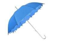 China Blue Watermark Printing Promotional Umbrella - 105cm Diameter Aluminum Frame with Custom Logo Options for sale