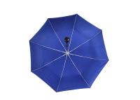 China 21-Inch Custom Blue Foldable Umbrella with Aluminum Frame and Pongee Fabric - Windproof Design for sale