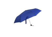China 21-Inch Custom Blue Foldable Umbrella with Aluminum Frame and Pongee Fabric - Windproof Design for sale
