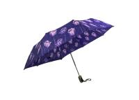 China 21-Inch Silk Screen Printing Fold Away Umbrella with Fiberglass Frame and Custom Branding Options for sale