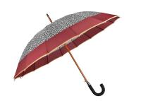 China Automatic Promotional Umbrella 16 Ribs 25 Inch Wooden Shaft with Custom Logo Printing Options for sale