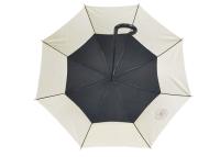 China Automatic Compact Long Stick Umbrella 23 Inch Strong Sturdy Polyester Pongee for sale