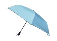 China Color Coated Automatic Travel Umbrella 98cm Sun Protection with 190T Pongee Fabric and Metal Frame for sale
