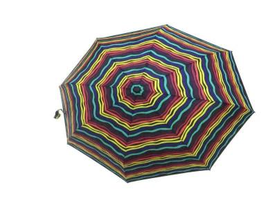 China 21-Inch Compact Travel Umbrella with Auto Open/Close, Rubber Handle, 98cm Coverage for sale