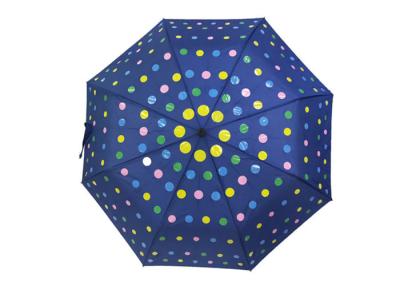 China Windproof Automatic Folding Umbrella with Color Changing When Wet - 97cm Diameter 21 Inch Frame for sale