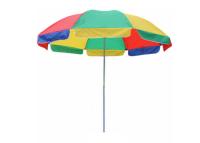 China 40-inch Custom Printed UV Beach Umbrella with 170g Polyester Fabric and Steel Shaft - 500 MOQ for sale