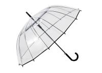 China 16K POE Transparent Rain Umbrella with 98cm Diameter and Auto-Open Metal Frame for sale