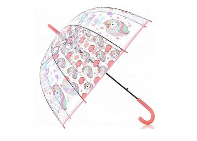 China 23 Inch Transparent Unicorn Bubble Umbrella with Auto Open Function - 97cm Dome Style Clear Plastic Umbrella for sale