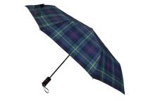 China Classical Plaid Umbrella with USB Charger Power Bank - 97cm Diameter, 21 Inch Ribs, Automatic Open/Close for sale