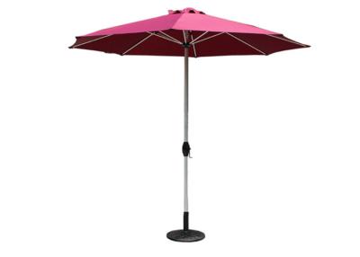 China Commercial Wooden Beach Umbrella with 3.00mm Steel Ribs - 150cm to 220cm Sizes Manual Operation for sale
