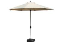 China Commercial Wooden Beach Umbrella with 3.00mm Steel Ribs - 150cm to 220cm Sizes Manual Operation for sale