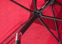 China Solar-Powered LED Beach Umbrella with 150cm Canopy and 3.00mm Steel Ribs - Customizable Outdoor Parasol for sale