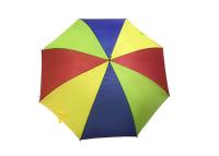 China 23-Inch Custom Golf Umbrella with Aluminum Frame - Rainbow Color Design for Promotional Use for sale