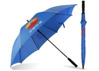 China 27-Inch Windproof Golf Umbrella with Carbon Fiber Frame & Black Metal Ribs - Custom Promotional Umbrellas for sale