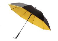 China 27 Inch 8-Panel Double Layer Compact Golf Umbrella with Auto Open & Fiberglass Shaft for sale