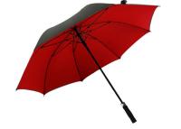 China 27 Inch 8-Panel Double Layer Compact Golf Umbrella with Auto Open & Fiberglass Shaft for sale