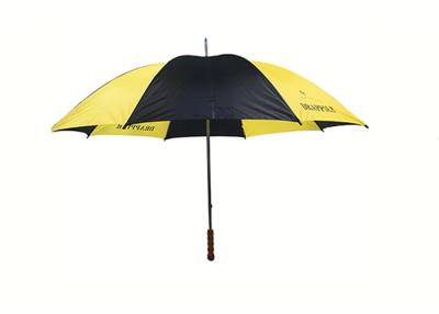 China 130cm Open Diameter Custom Golf Umbrella with Wooden Handle - 101cm Length Windproof Design for Branding for sale