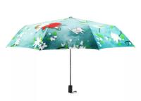 China 21 Inch Automatic Travel Umbrella Compact Double Fold Windproof Polyester Canopy 98cm Open Diameter for sale