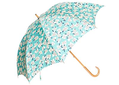China 23 Inch Straight Wooden Umbrella with J-Shaped Handle - 14mm Shaft, Auto Open Manual Close Design for sale