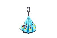 China Children Reverse Inverted Umbrella 23 Inch with Cartoon Art Digital Printing, Manual Open/Close and Fiberglass Frame for sale
