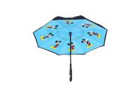 China Children Reverse Inverted Umbrella 23 Inch with Cartoon Art Digital Printing, Manual Open/Close and Fiberglass Frame for sale