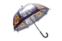 China 97cm Transparent POE Bubble Umbrella with Auto Open Mechanism and Metal Frame - Custom Logo Printing Available for sale