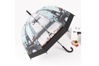 China 97cm Transparent POE Bubble Umbrella with Auto Open Mechanism and Metal Frame - Custom Logo Printing Available for sale