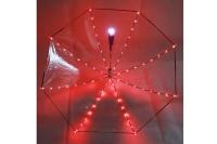 China Customized Girls LED Umbrella 18 Inch with LED Tips and Built-in Torch - Pink Manual Open Design for sale