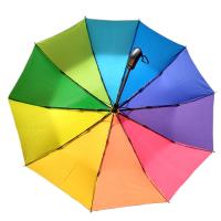 China High Quality Waterproof Full Manual Folded Rainbow Umbrella for sale