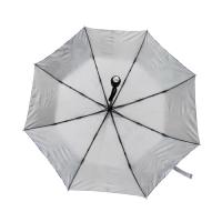 China 21 inch Silver Coated Polyester Auto Folding Umbrella 8 Panels Windproof for sale