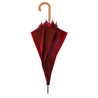 China Metal Frame J Stick 23 Inch Wooden Handle Umbrella with 102cm Diameter and 8 Ribs - Windproof Reverse Design for sale