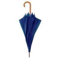 China Metal Frame J Stick 23 Inch Wooden Handle Umbrella with 102cm Diameter and 8 Ribs - Windproof Reverse Design for sale