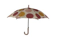 China Automatic Open 73cm Pongee Fabric Child Size Umbrella with 8mm Metal Shaft and Hook Handle for sale