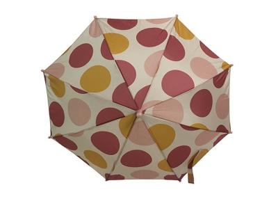 China Automatic Open 73cm Pongee Fabric Child Size Umbrella with 8mm Metal Shaft and Hook Handle for sale