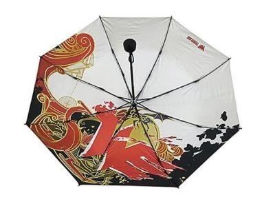 China UV Blocking Windproof Ladies Folding Umbrella 21 Inch 8 Panels Manual Open for sale