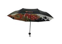 China UV Blocking Windproof Ladies Folding Umbrella 21 Inch 8 Panels Manual Open for sale