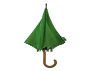 China 23 Inch 102cm Pongee Fabric Wooden Handle Umbrella Auto Open Manual Close for sale