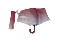 China 3 Folds Manual Open J Handle Umbrella 21 Inch 8 Panels Heat Transfer Printing for sale