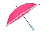 China 23 Inch Full Over Printing Wooden Handle Umbrella with Auto Open, 8 Panels, 14mm Shaft for Promotional Use for sale