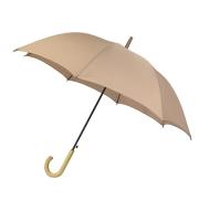China Classic Wooden Handle Umbrella 105cm Auto Open Metal U Ribs Pongee for sale