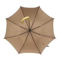 China Classic Wooden Handle Umbrella 105cm Auto Open Metal U Ribs Pongee for sale
